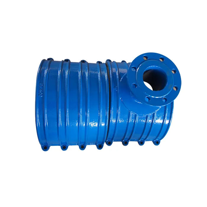 Té de selle en fonte ductile avec branchement à bride pour tuyaux en ...